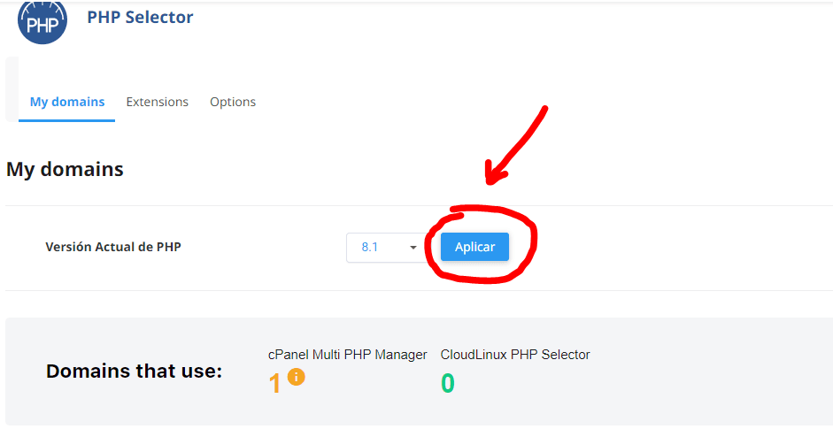 Cómo cambiar la Versión de PHP en cPanel | Diseño Web, Diseño Web Chile, Hosting y Dominios ...